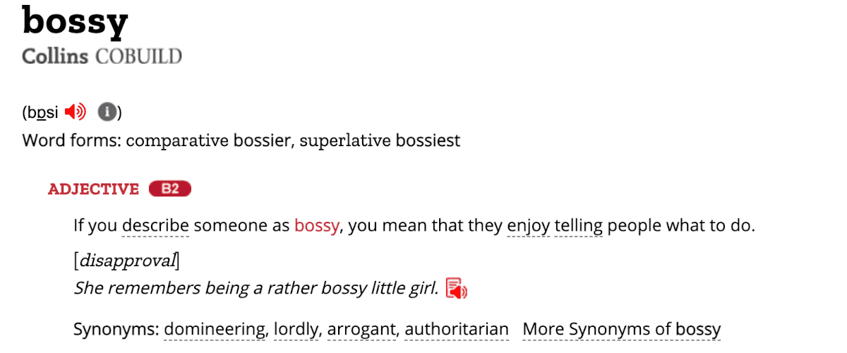 Little Miss Bossy